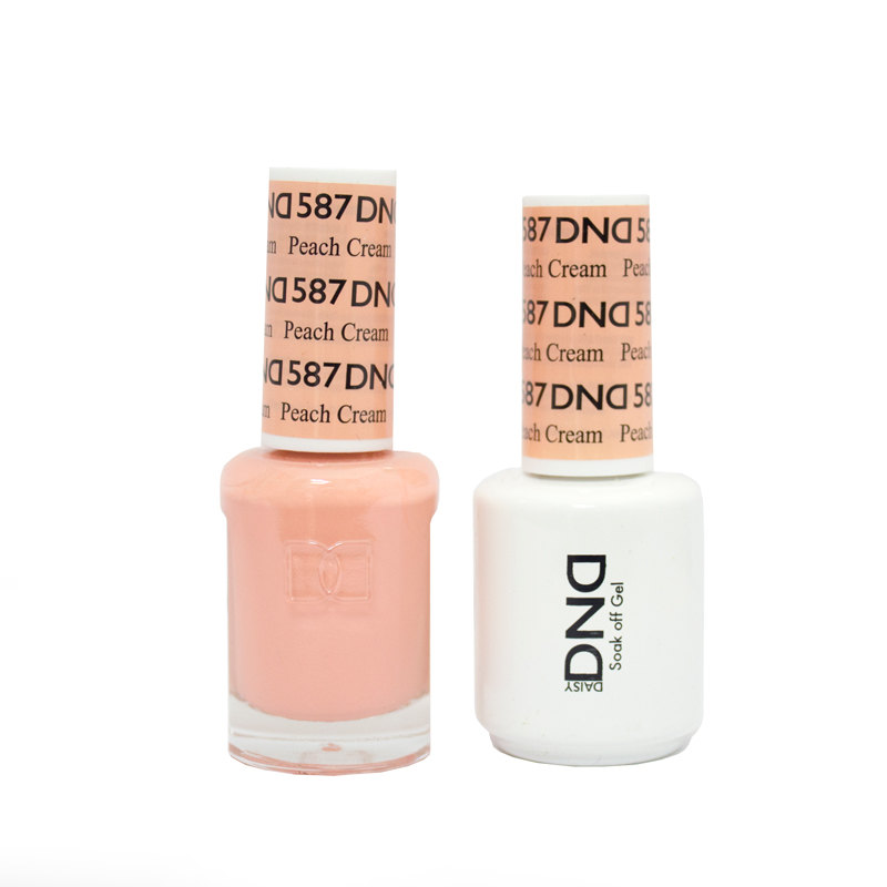 DND - Peach Cream 587 - Hollywood Nails Supply UK